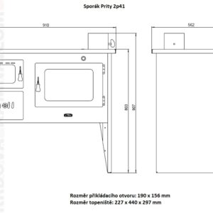 PRITY 2P41 – Prity – Kamini in peči